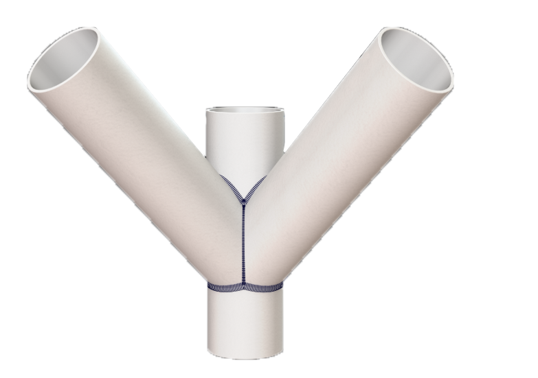 Connection Collar - 6"/4"/4"-Y-connection-90° between connections – NuFlow