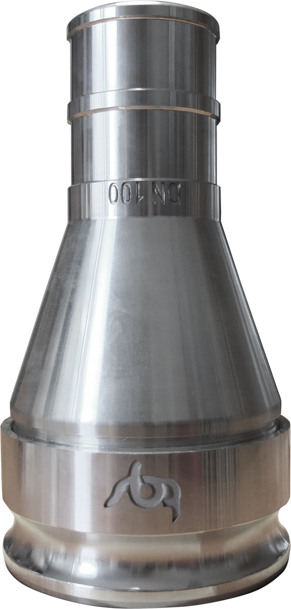 NuTube INVERSION HEAD 6" CAMLOCK ALU STRAIGHT DN100 – NuFlow